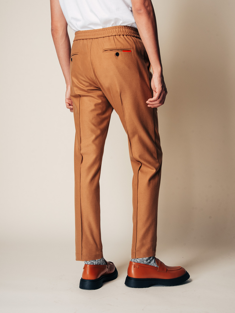 Vanta Pant in Camel Technical Flannel | Versatility by SENECA
