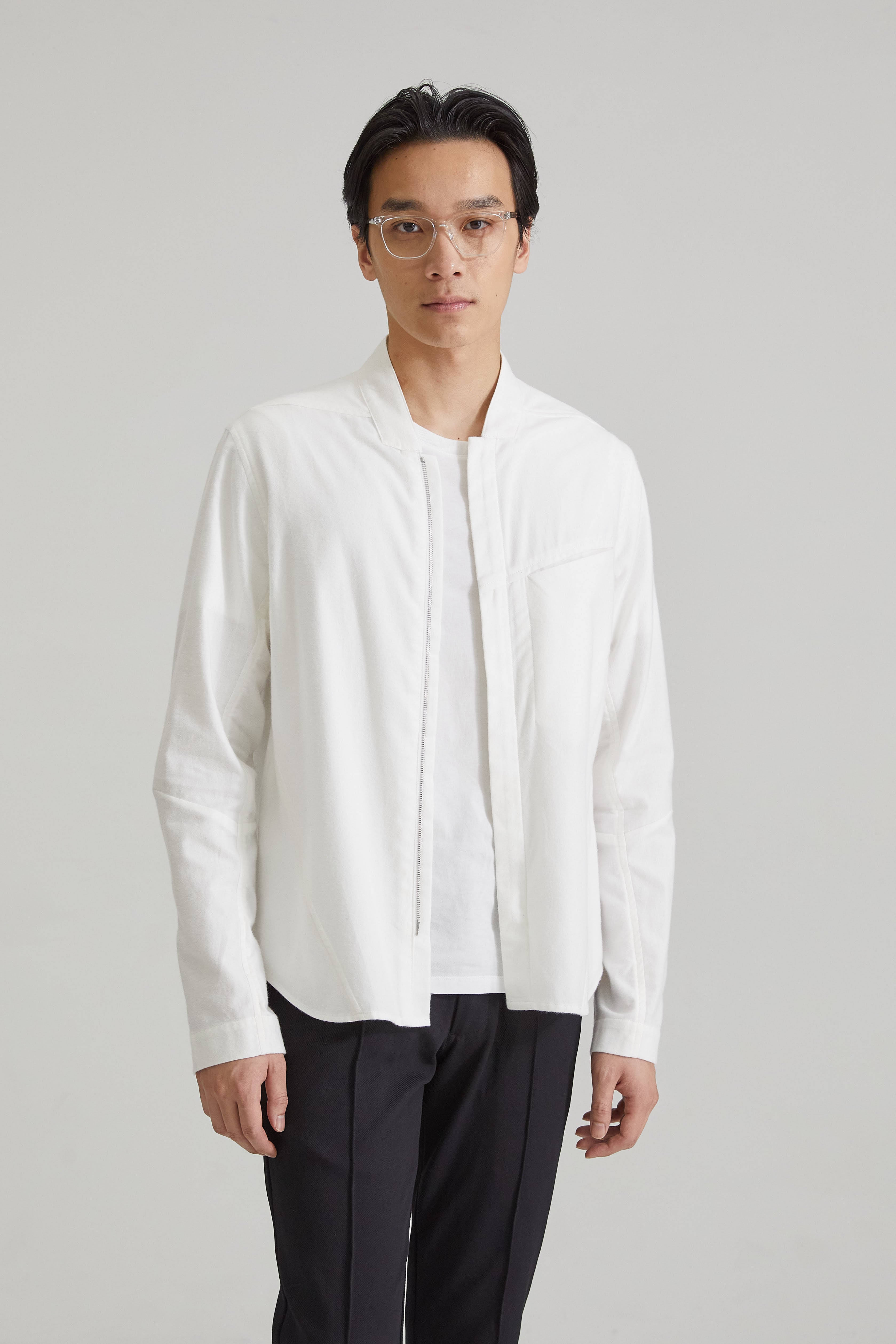 Modena Shirt in White Flannel | Versatility by SENECA